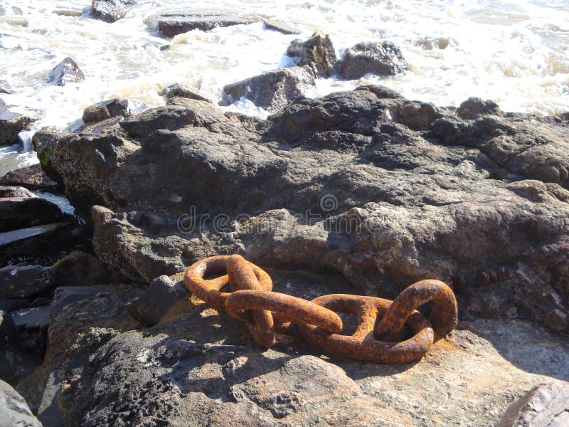 The chain and stones stock image. Image of chain, attached - 44974937