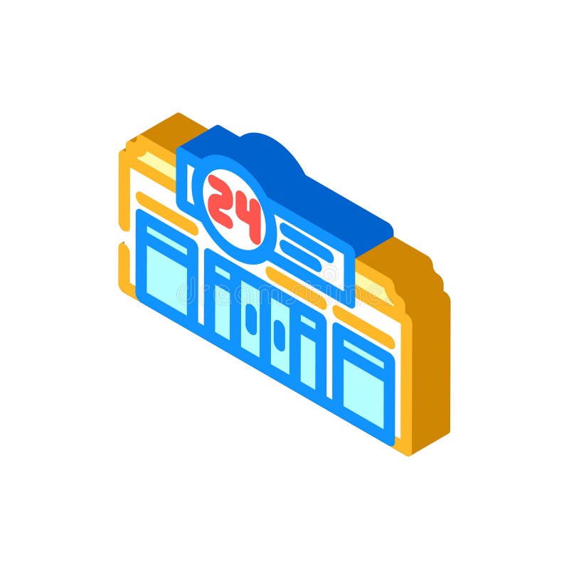 Chain Store Isometric Icon Vector Illustration Stock Vector ...