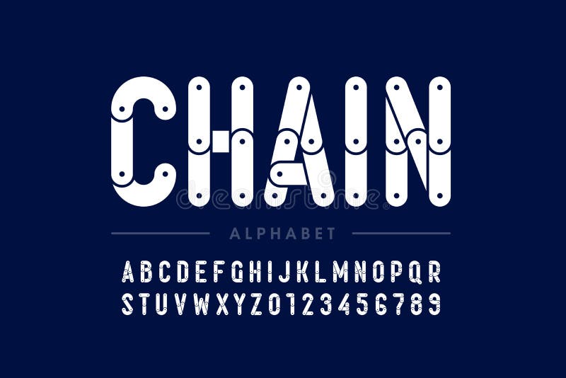 Bike Chain Font Stock Illustrations – 277 Bike Chain Font Stock ...