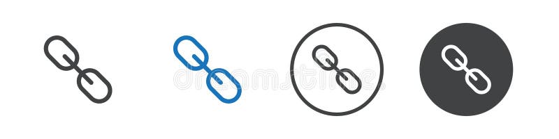 Chain Symbol Icon Vector Logo Outline Stock Vector - Illustration of ...