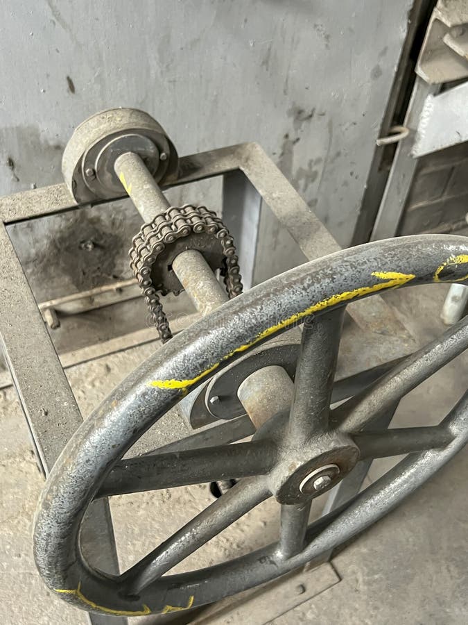 A Chain Used To Transmit the Drive for Manual Closing and Opening of ...