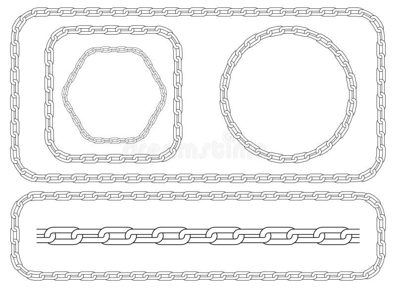 Chain Vector Design Illustration Stock Illustration - Illustration of ...