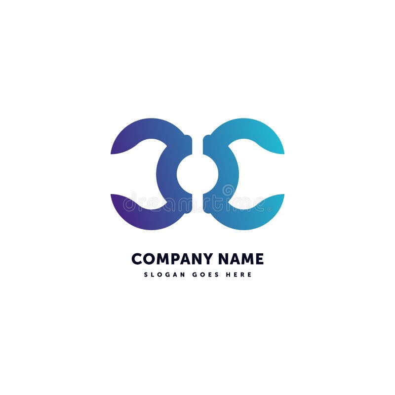 Chain Vector Logo. Abstract Icon Mark Design Template Stock Vector ...