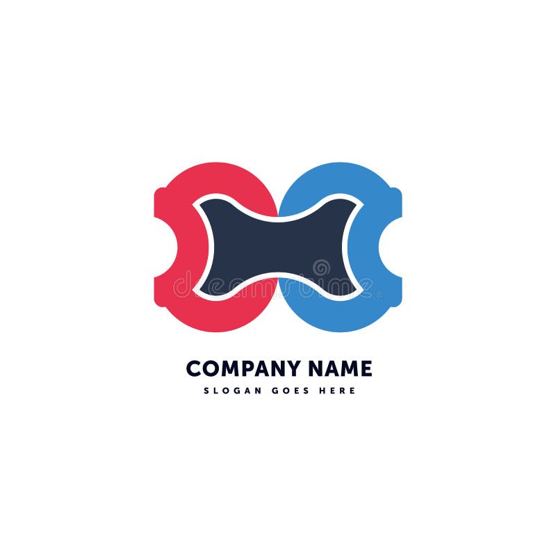 Chain Vector Logo. Abstract Icon Mark Design Template Stock ...