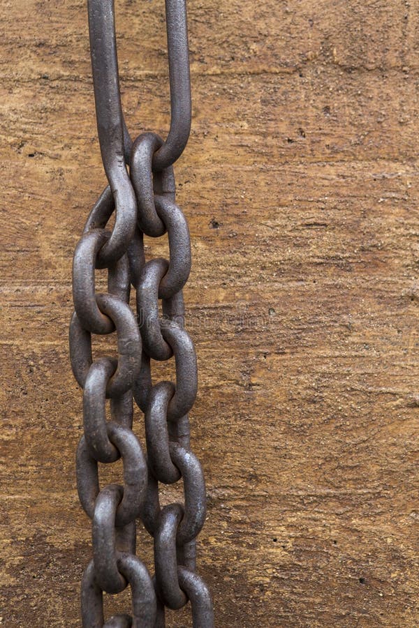 Chain and Wall stock image. Image of steel, secure, chain - 95228015