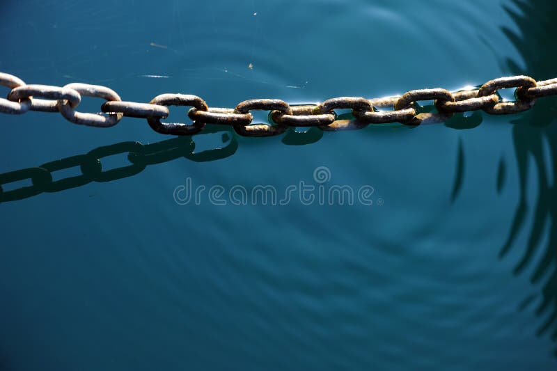 Chain Of Water Drops Falling From Higher Pool To The Lower One Stock ...