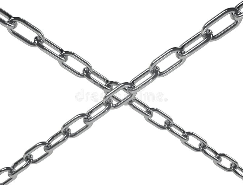 Chain on white background stock illustration. Illustration of graphic ...