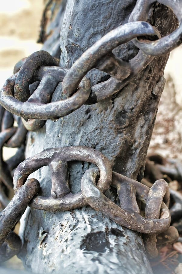 Chain Wrapped Around the Anchor Stock Photo - Image of chain, anchor ...