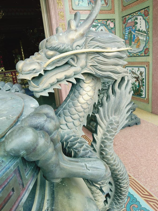 Chaina stock image. Image of temple, chaina, dragon - 129301227