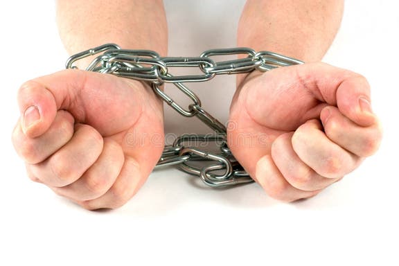Chained stock image. Image of fist, impossibility, cramped - 947459