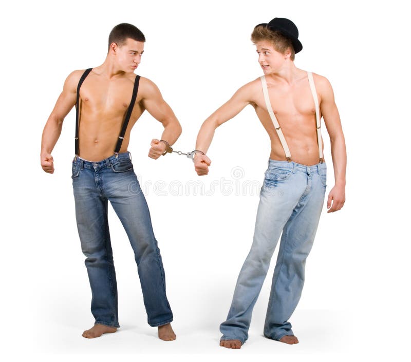 Two People Chained Together Handcuffs Stock Photos - Free & Royalty ...