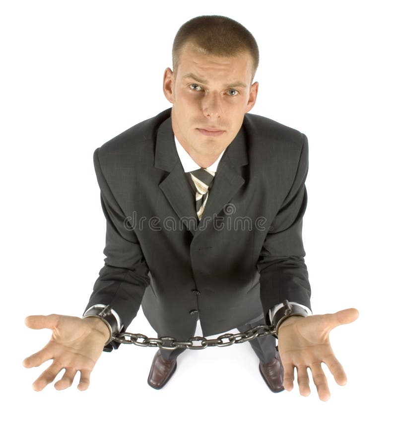 Chained man stock photo. Image of people, goodbody, male - 1906592