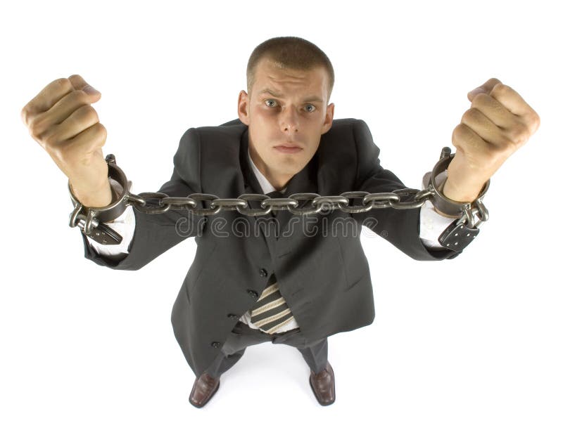 Chained man stock photo. Image of people, goodbody, male - 1906592