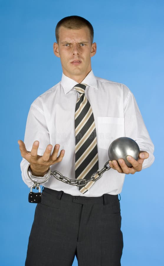 Chained Businessman Picture. Image: 1050747