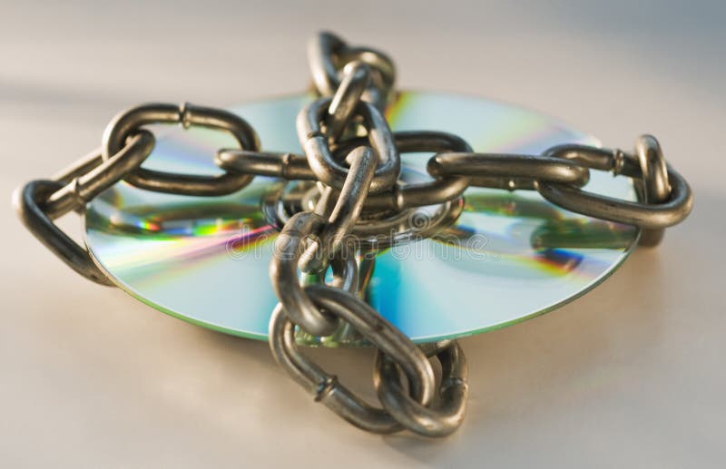 Chained Disc stock image. Image of media, data, download - 6229639