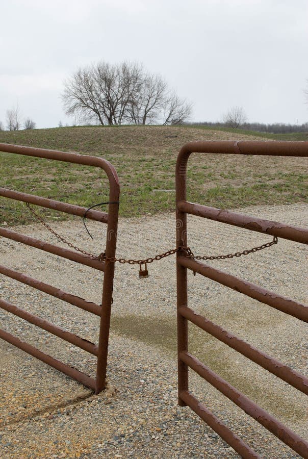 Chained gate stock image. Image of padlock, chain, lock - 6478707