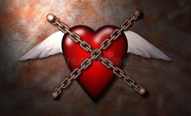 Chained Heart Stock Illustrations – 262 Chained Heart Stock ...