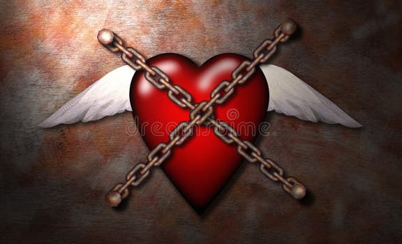 Chained Heart Stock Illustrations – 368 Chained Heart Stock ...