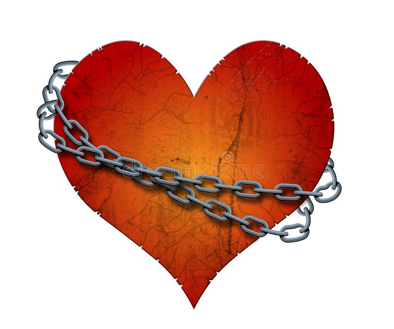 Chained Heart Stock Illustrations – 162 Chained Heart Stock ...