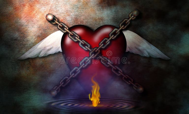Chained Heart Stock Illustrations – 342 Chained Heart Stock ...