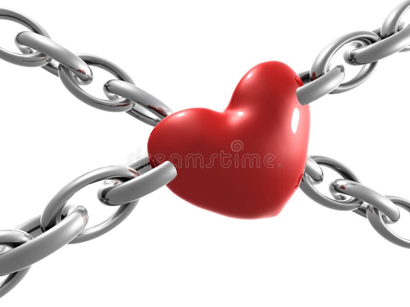 Chained Heart Stock Illustrations – 162 Chained Heart Stock ...