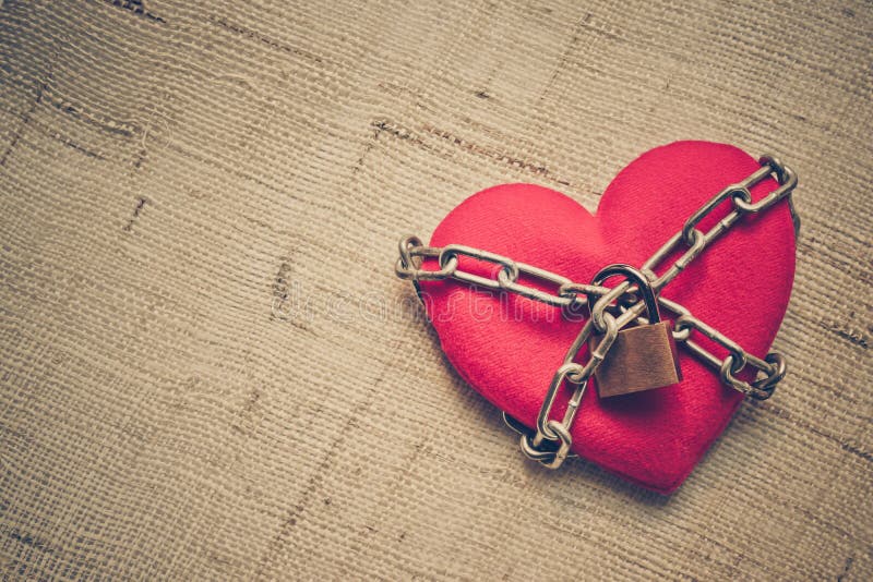 Chained heart stock photo. Image of chains, engagement - 75272204
