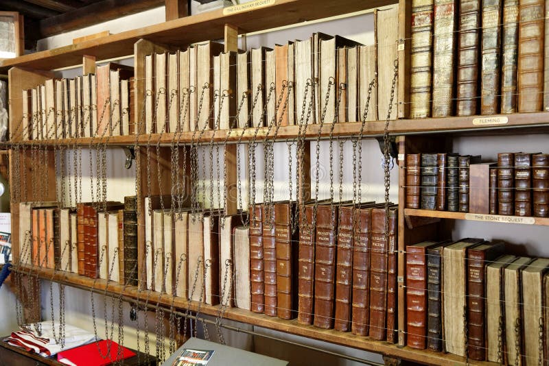 Wimborne Minster England. the Chained Library. Editorial Stock Image ...