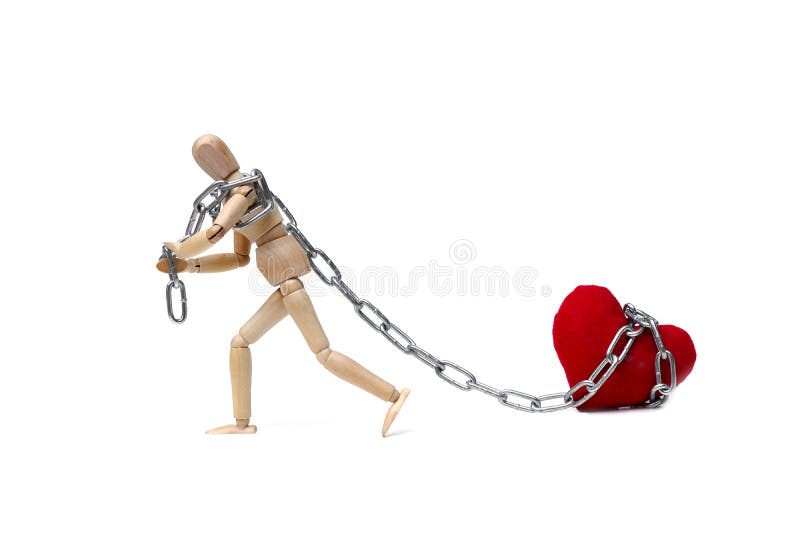 Chained love stock image. Image of patience, body, marionette - 85452743