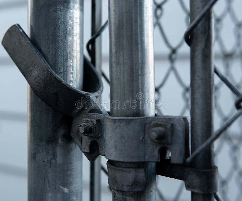 Chained Metal Gate Half Open Stock Image - Image of fence, secure ...