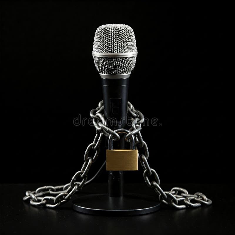 Chained Microphone Stock Illustrations – 7 Chained Microphone Stock ...