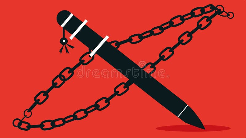 Chained Pen a Pen is Depicted Being Held Down by Heavy Chains ...