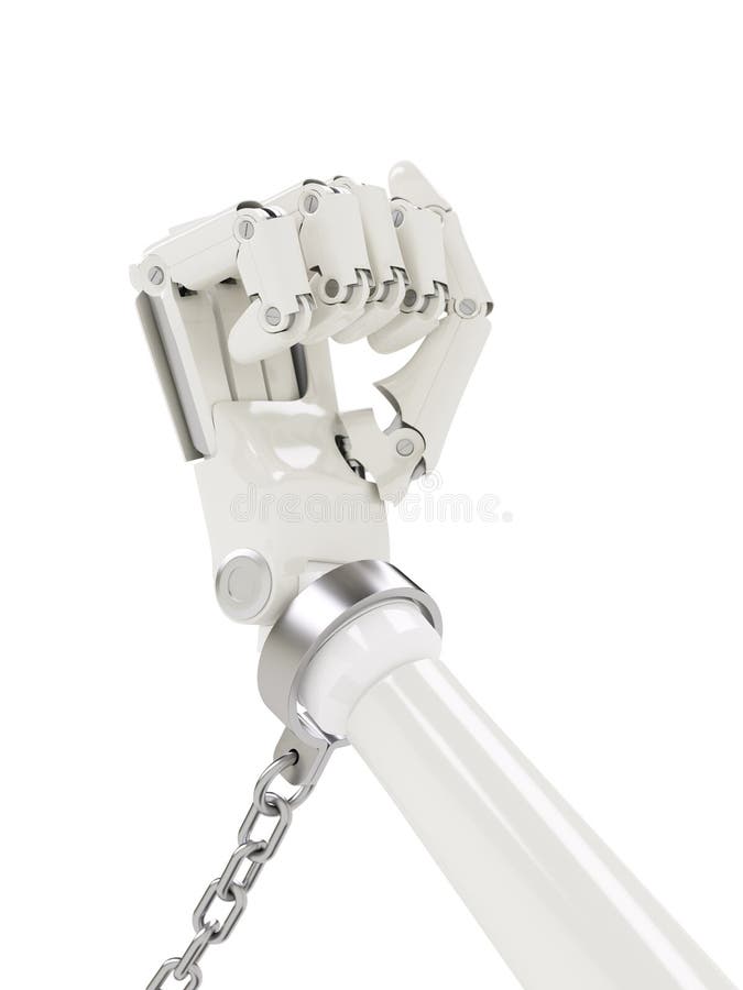 Chained robot concept stock image. Image of cyborg, handcuffs - 43237673