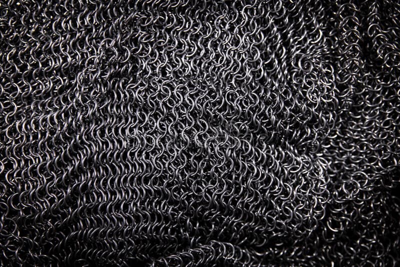 Chainmail or Chain Mail and Hauberk Background for a Medieval Th Stock ...