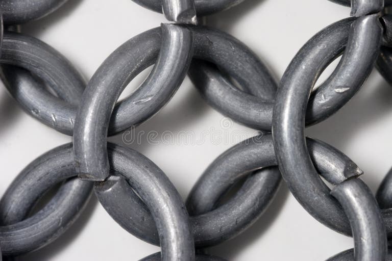Chainmail extreme closeup stock image. Image of link - 12671885