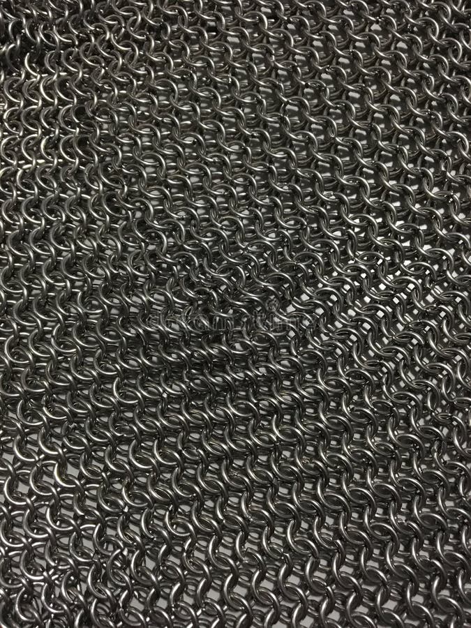Chainmail stock image. Image of fabric, inox, chainmail - 61413011