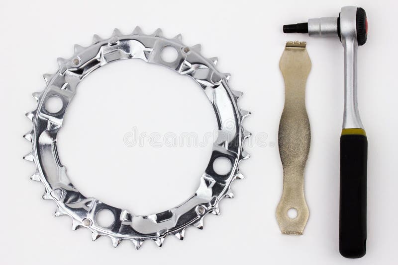 The chainring and tools stock photo. Image of allen - 144727926