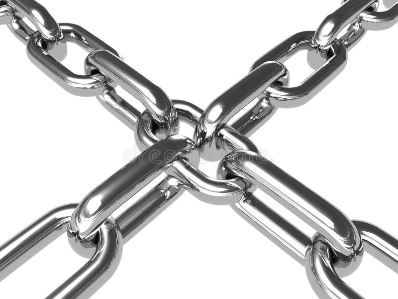 Chains Crossing Close stock image. Image of secured, limited - 28935425