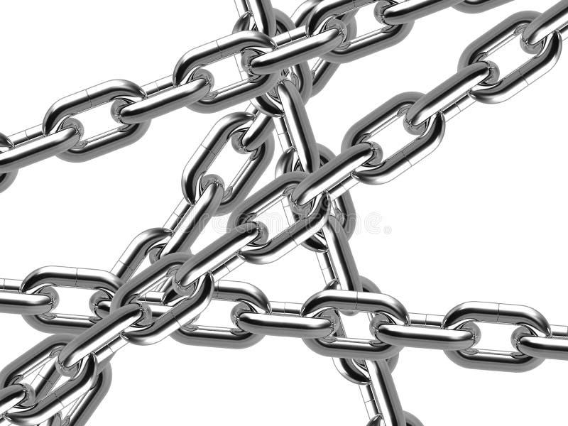 Heavy chains hang curved stock illustration. Illustration of heavy ...