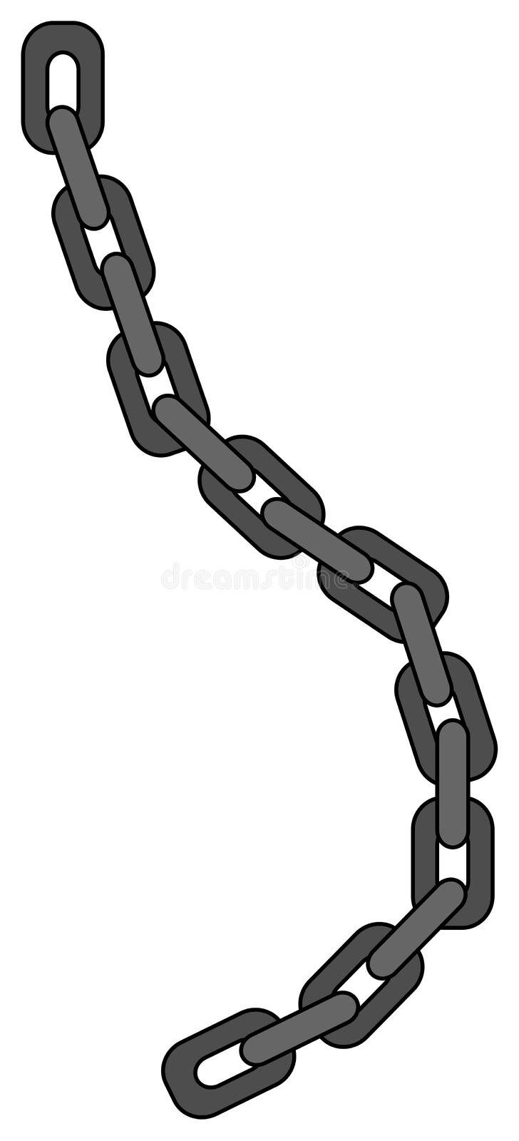 Curved Chains Isolated Stock Illustrations – 89 Curved Chains Isolated ...