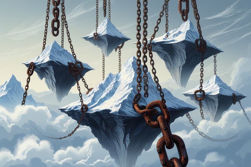 Chains Above the Summit, Suspended Over Majesty, Peaks in Suspension ...