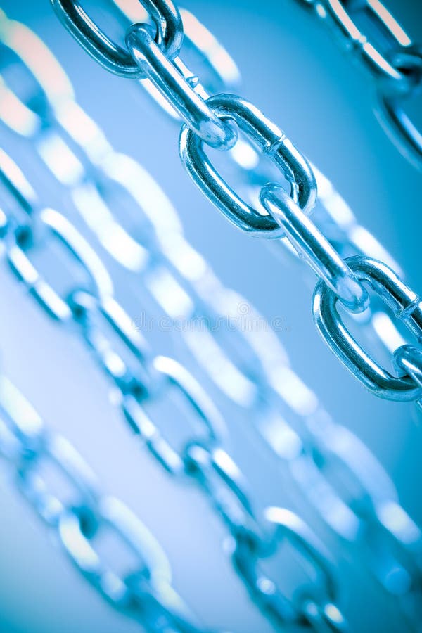 Chain stock photo. Image of links, metal, blue, chain - 6044930