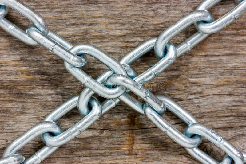 Chains Crossing Close stock image. Image of secured, limited - 28935425