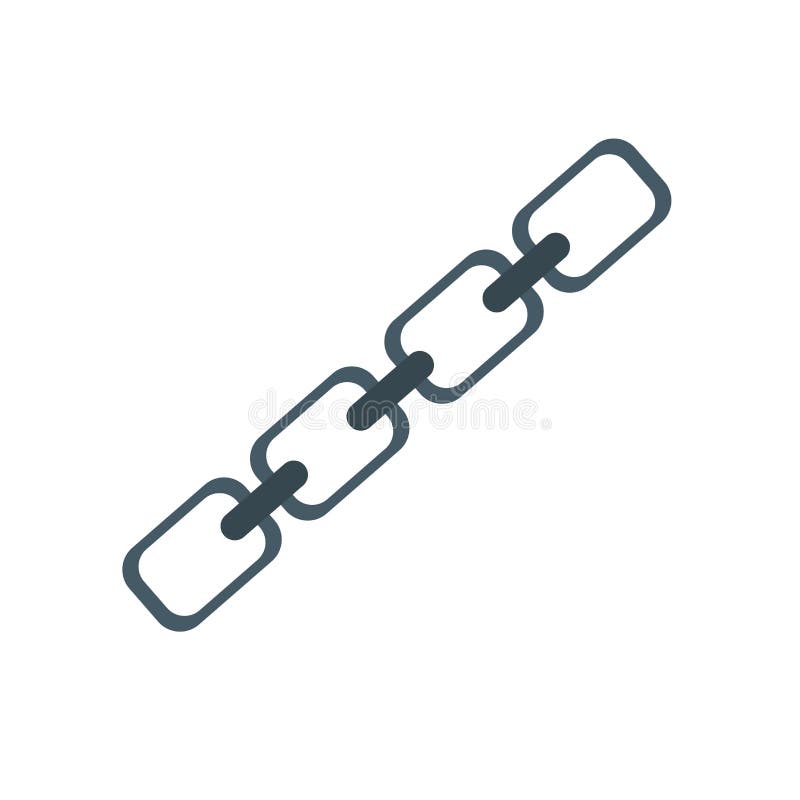 Chains Icon Vector Sign and Symbol Isolated on White Background Stock ...