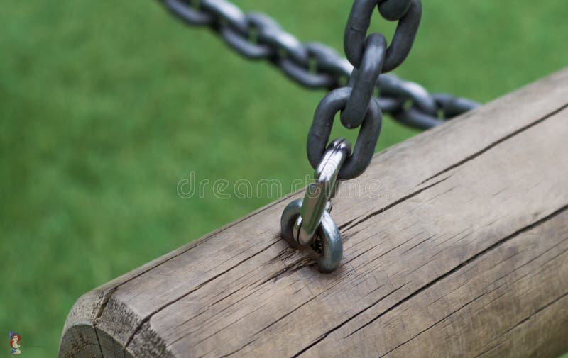 Chains lock on the log stock image. Image of shiny, group - 90895187
