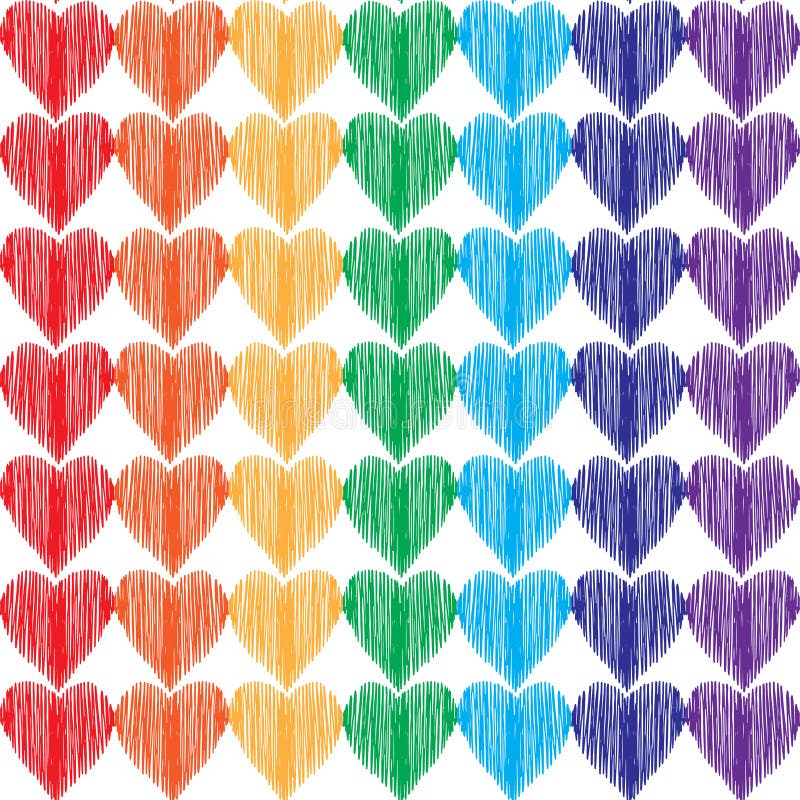 Two hearts with chains stock illustration. Illustration of holiday ...