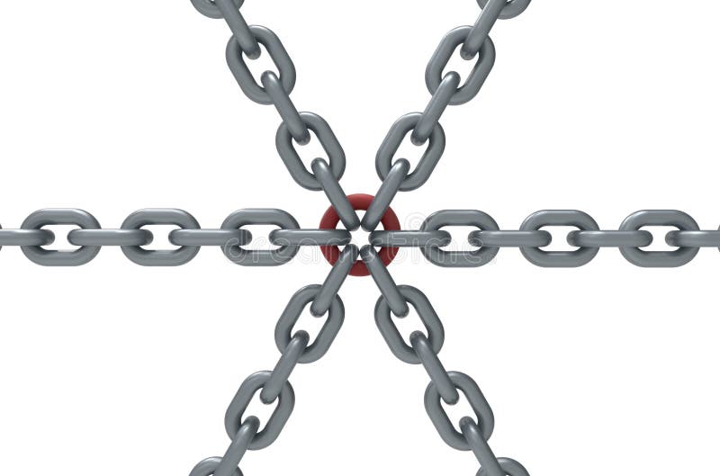 Chains retaining ring stock illustration. Illustration of abstract ...