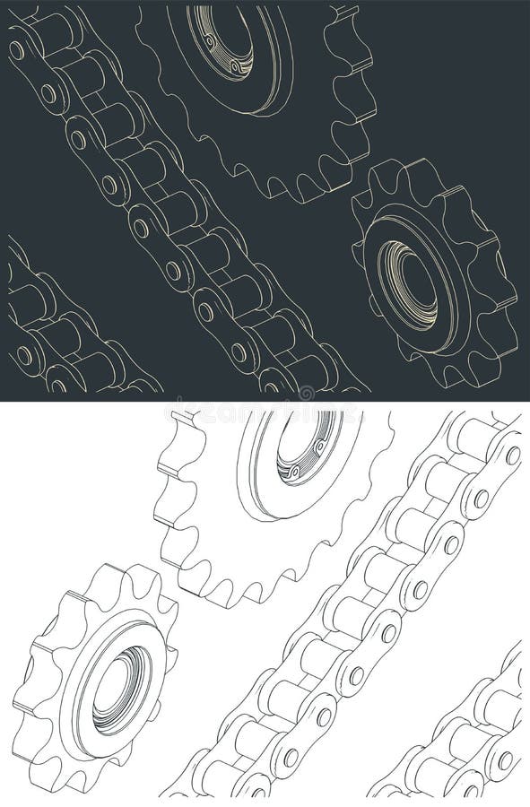 Chain Sprocket Cad Drawings