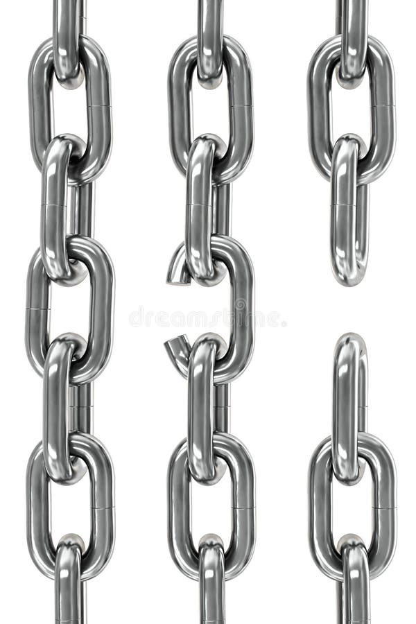 Tiled Chain stock illustration. Illustration of chrome - 13524094