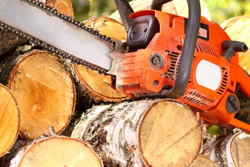 Chainsaw stock image. Image of snag, chainsaw, petrol - 11299387