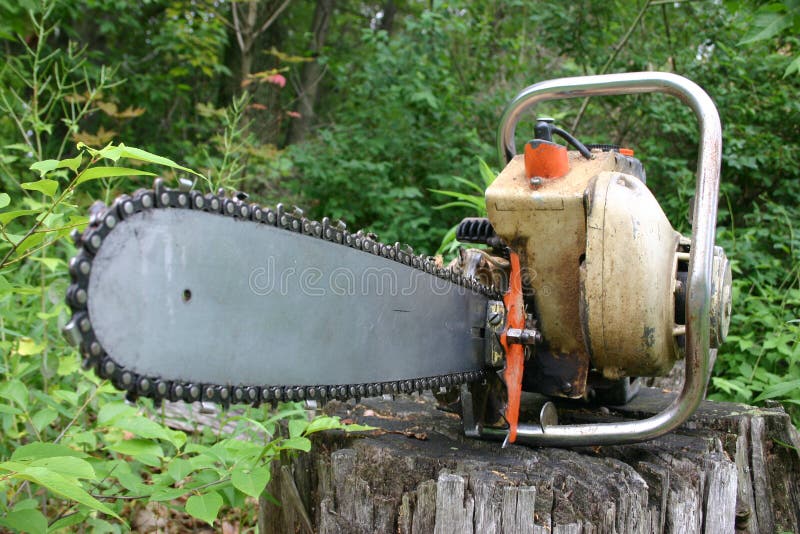 Chainsaw stock image. Image of antique, chainsaw, power - 5795587